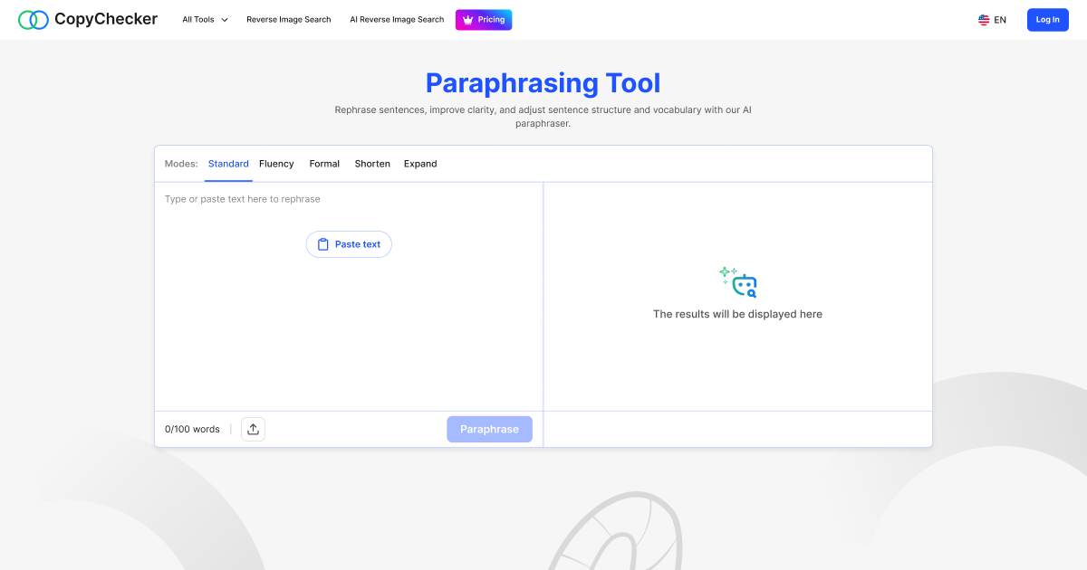 AI Paraphrasing Tool - Rephrase Text With One Click