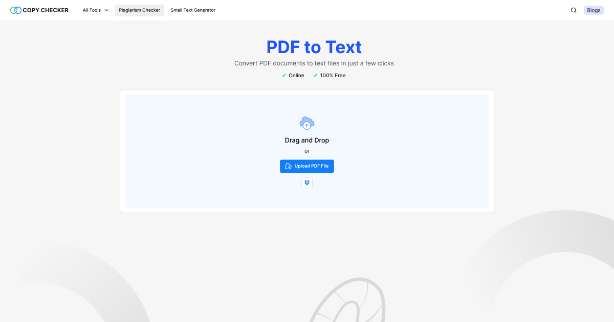 PDF to Text - Convert PDF to Text Online for Free