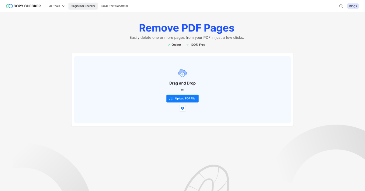 Remove PDF Pages | Delete Unwanted Pages for Free